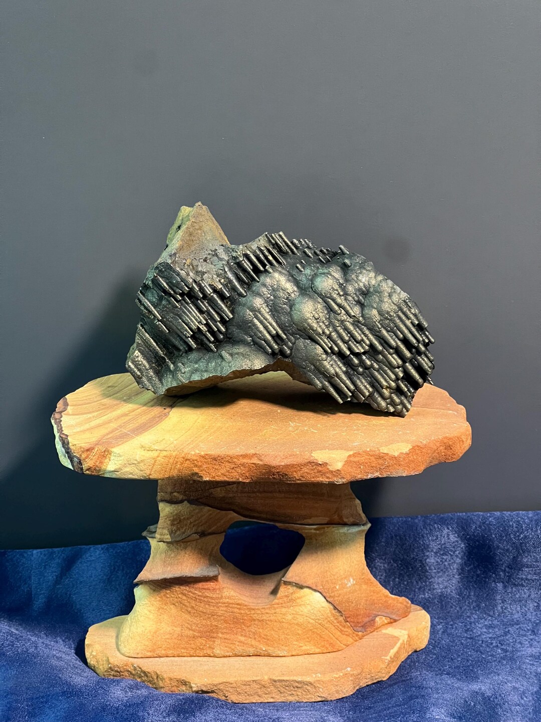 Museum Quality! Showy and Unique Golden Color Stalactite Goethite ...