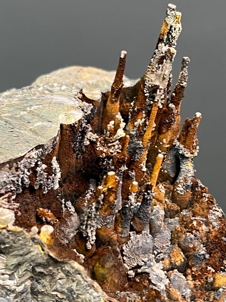 Museum Quality Very Special Specularite and Limonite on Stalactite ...