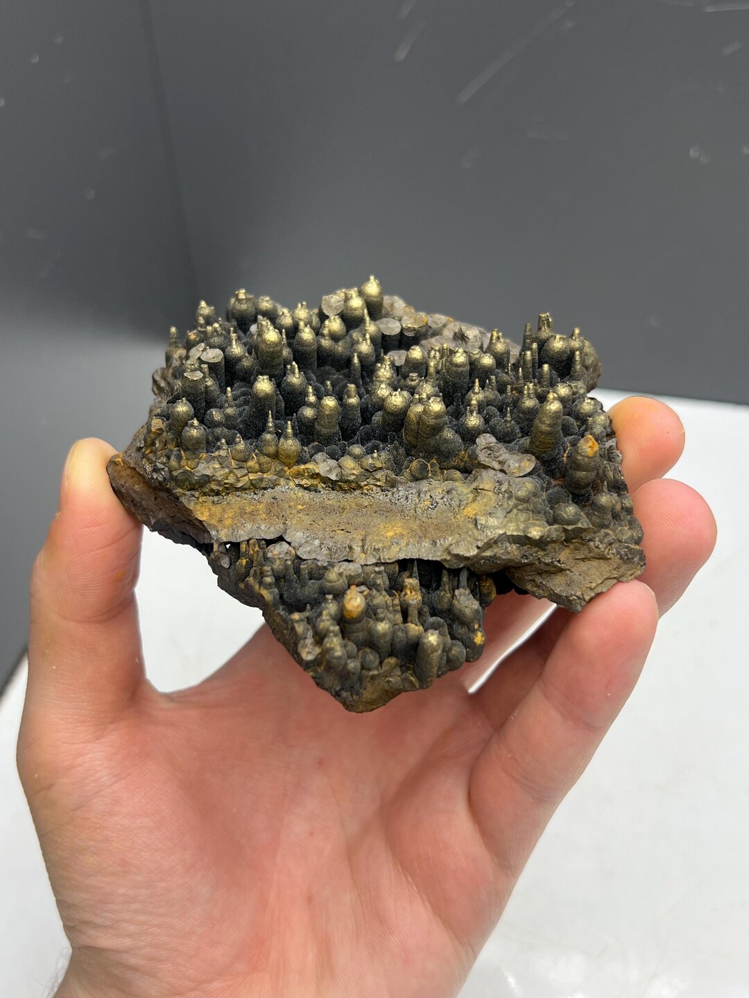 Museum Quality, Very Showy Golden Color Stalactite Goethite , Special ...