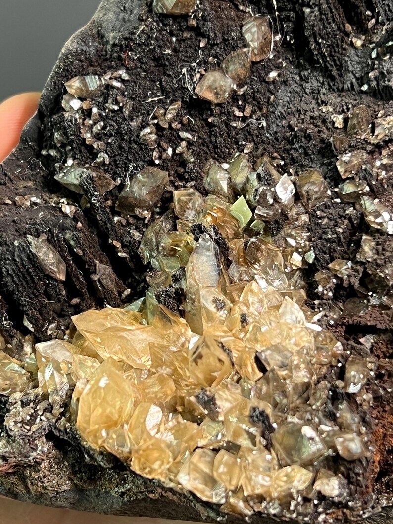Museum Quality, Unique Specimen, Crystal Barite and Limonite With ...