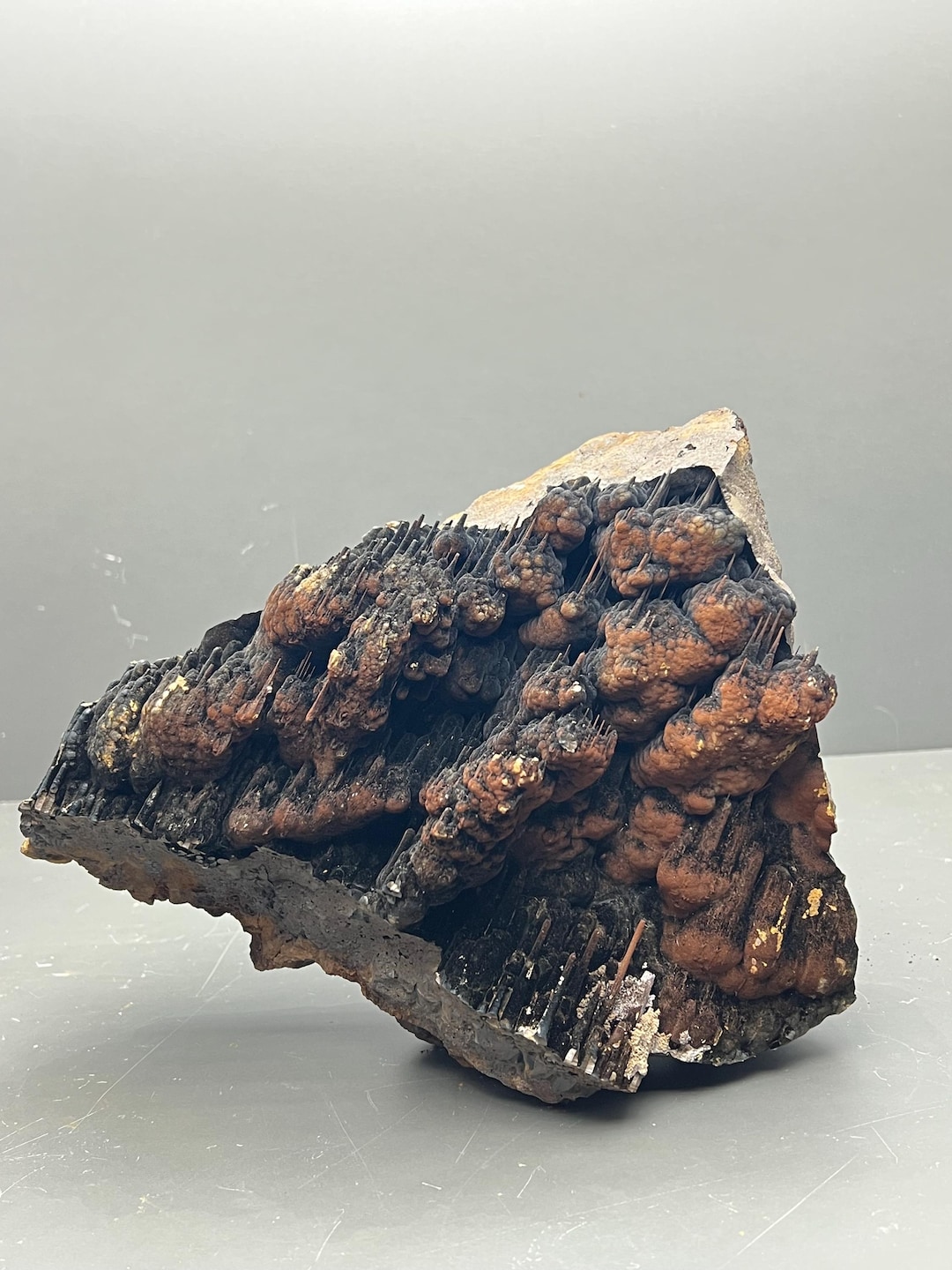Museum Quality, Very Showy Limonite and Specularite on Velvet Function ...