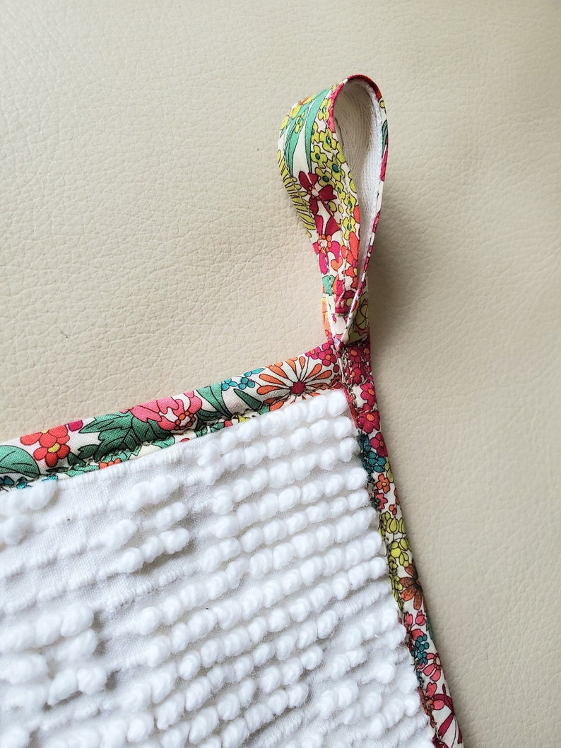 Chenille Body Cloth With Decorative Trim & Loop - Soften Skin With ...