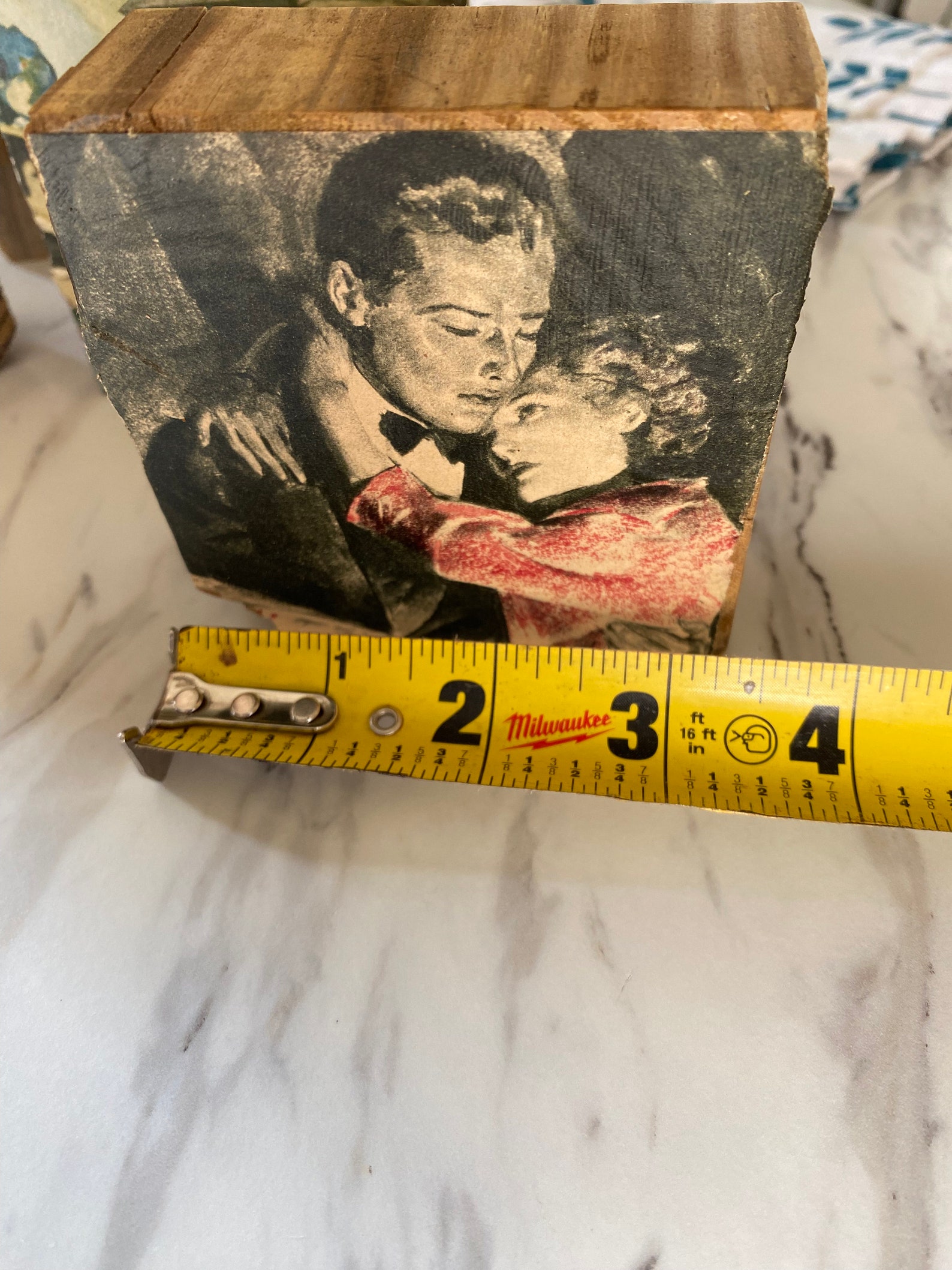 Vintage Wooden Art Decor (144 Blocks) - Etsy Canada