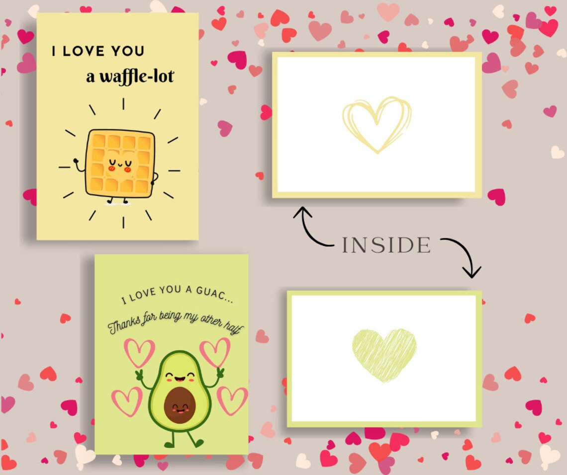 Printable Valentine's Day Cards Funny and Cute Valentines Cards - Etsy