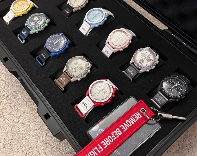 Omega X Swatch Moonswatch Collectors Display Case. Watch Box. Mission ...