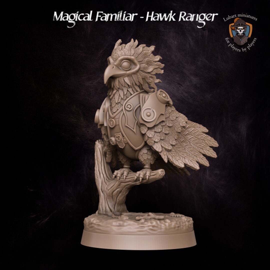 Magical Familiar-hawk Ranger 3D Models 28mm - Etsy