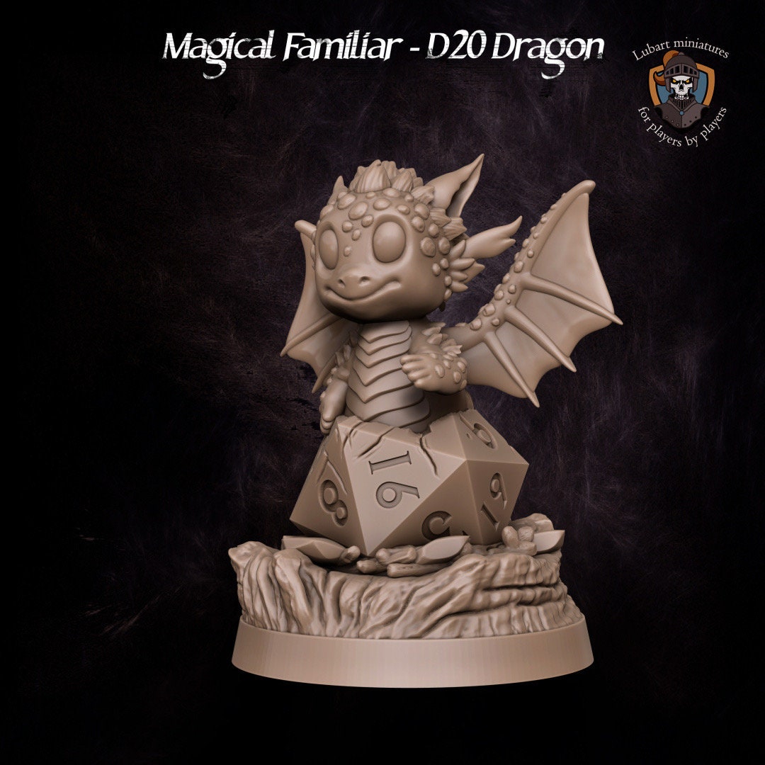 Magical Familiar-d20 Dragon 3D Models 28mm - Etsy
