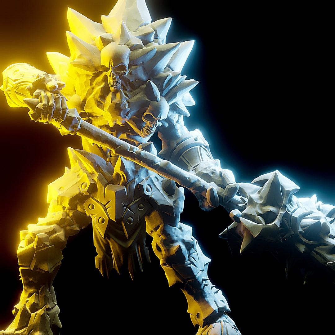 Armored Skeletons Maul Skeleton - 3D Models 28mm - Etsy