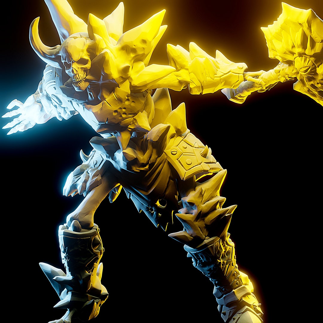 Armored Skeletons Axe Skeleton - 3D Models 28mm - Etsy