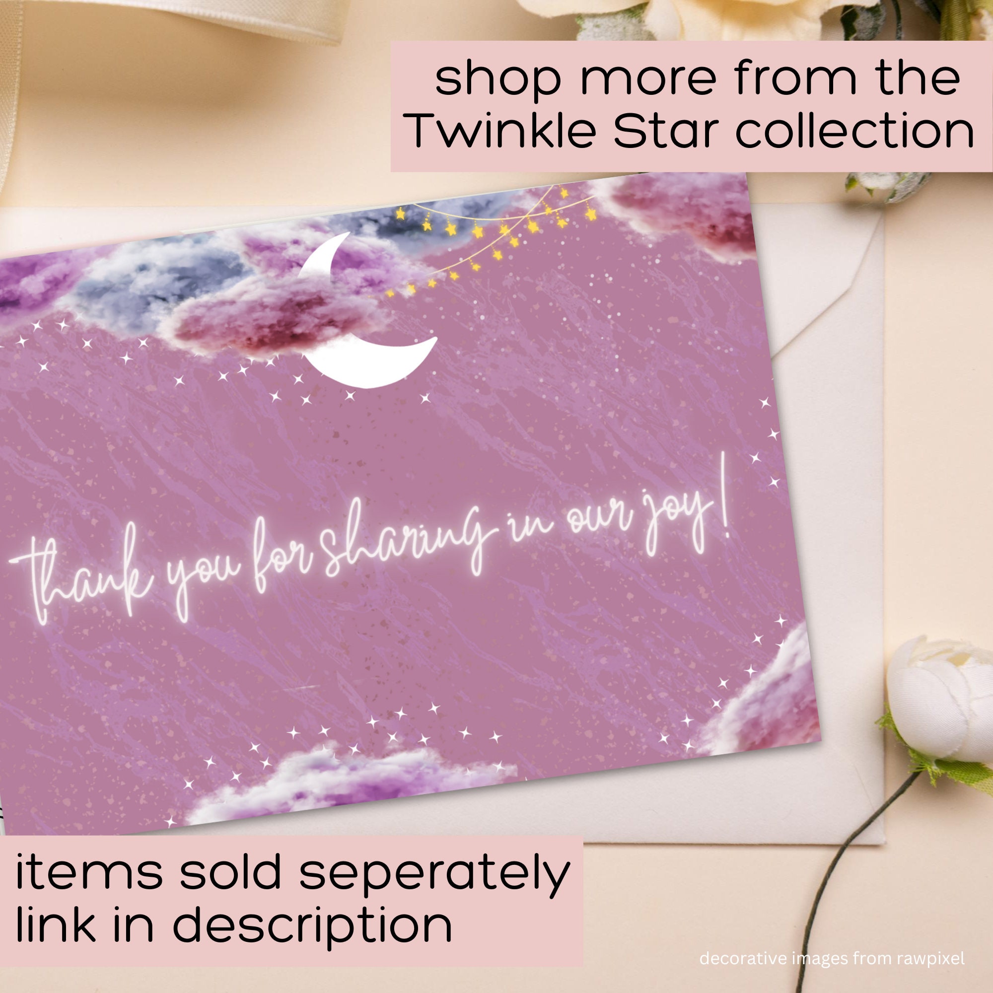 Twinkle Star Baby Shower Games Bundle Template, Editable Canva Template ...