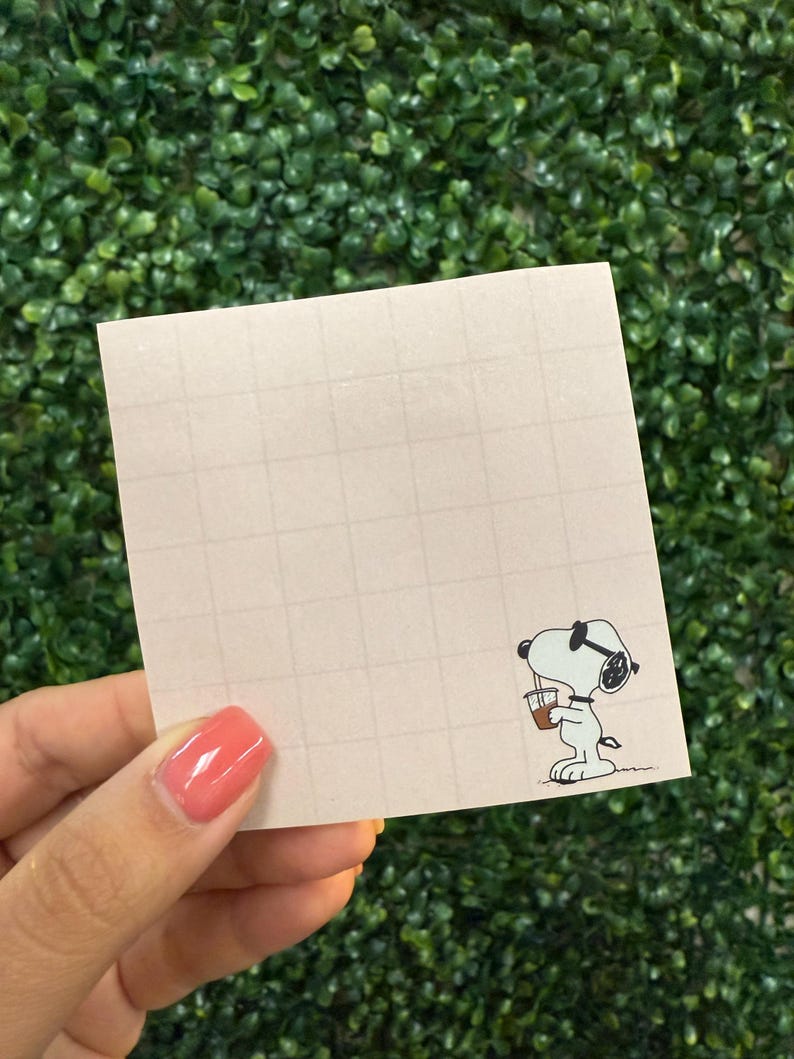 Snoopy Sticky Notes Cute and Functional Memo Pads for Office School and ...