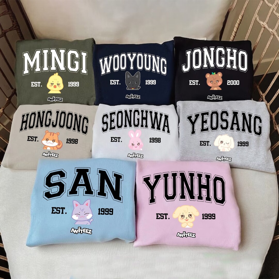 Cute Ateez Members Aniteez Sweatshirt, Ateez the World Ep.fin Will ...