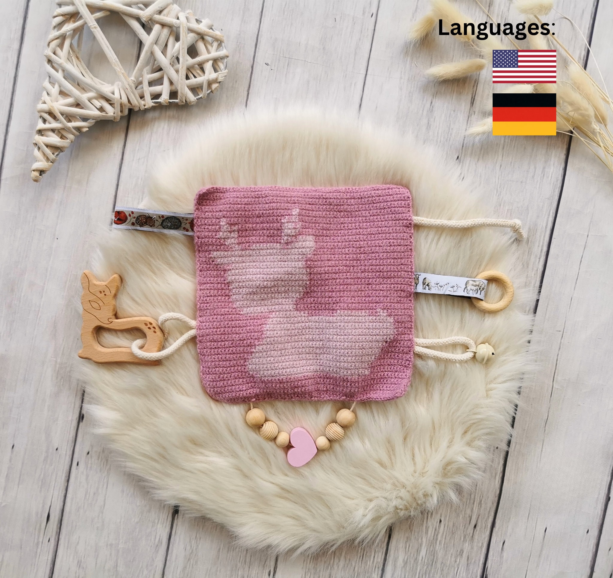 Crochet Pattern PDF Crackle Cloth Deer Easy Pattern Baby Blanket - Etsy