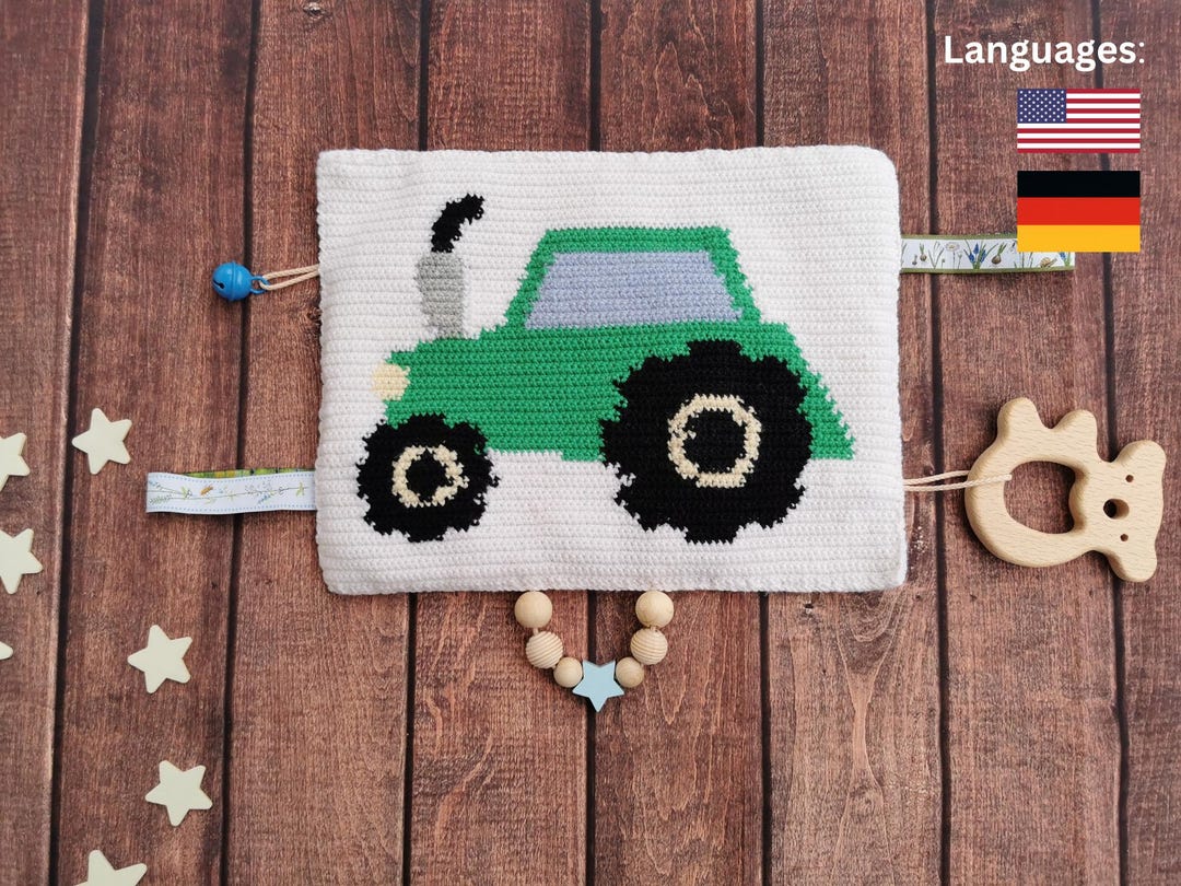 Crochet Pattern PDF Crackle Cloth Tractor Ben Baby Easy Pattern ...