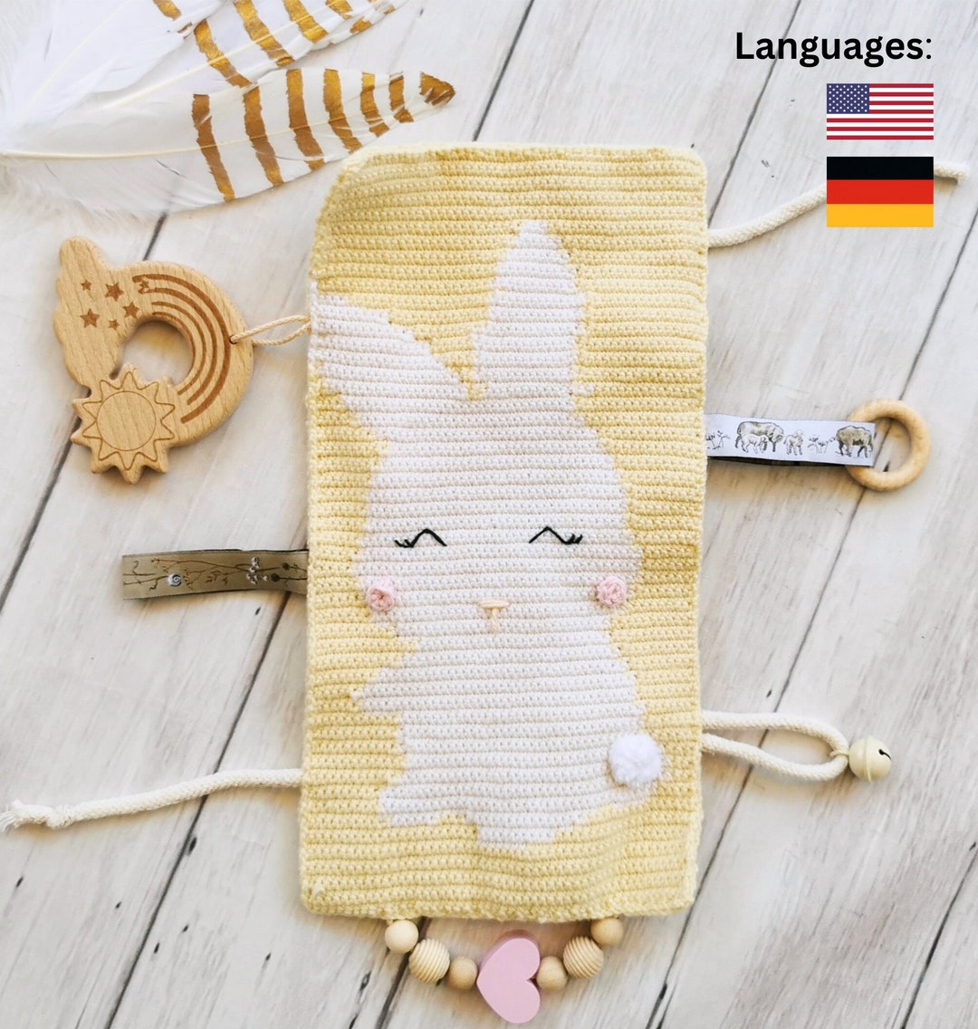 Crochet Pattern PDF Crackle Cloth Bunny Rabbit Crochet Children's Room ...