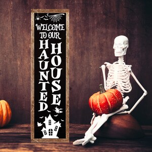 Halloween Porch Sign Svg Png Bundle, Halloween Welcome Sign Home Decor ...