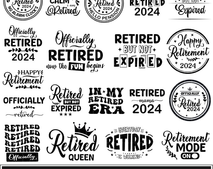 Retired SVG | Retirement SVG | Pension SVG | Officially Retired Svg ...