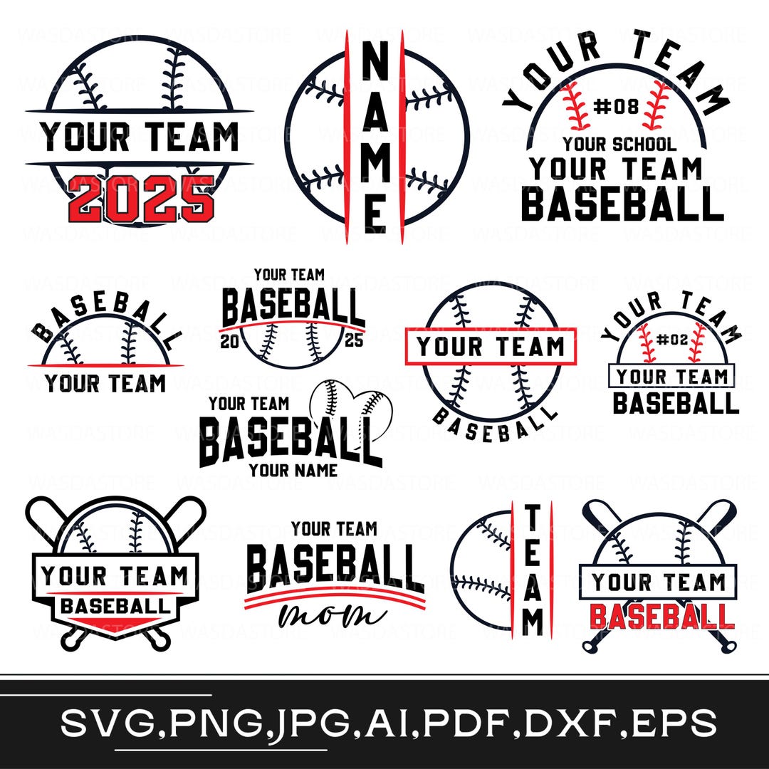 Custom Baseball Team Name Svg Png, Baseball Monogram Svg, Baseball ...