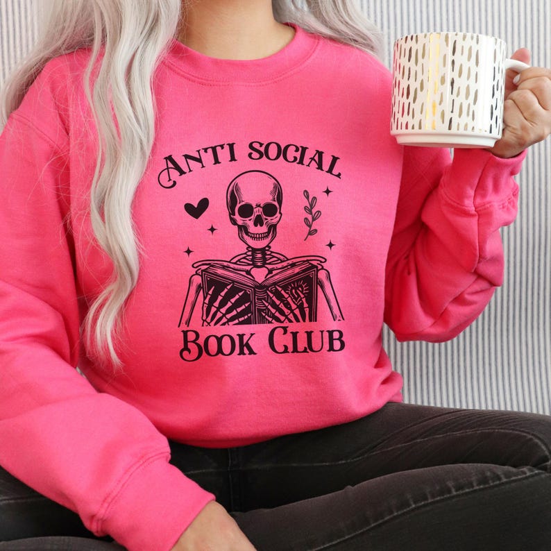 Anti Social Book Club Svg, Reading Svg Bundle, Bookworm Svg, Go Away I ...