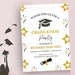 Editable Graduation Invitation Template 2024, Graduation Party ...