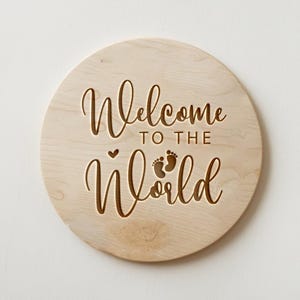 Hello World Baby Announcement Svg, Welcome to the World Svg, Newborn ...
