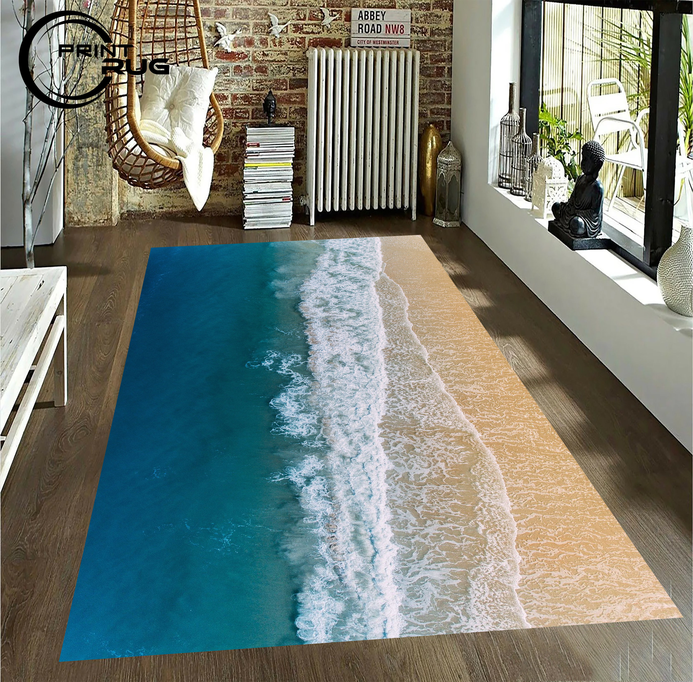 Beach Rug,wave Rug,sea Sand Rug,coast Rug,beach Decor,summer Rug ...