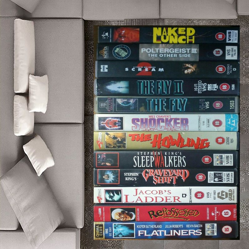 Horror Movie and Book Themed Rug,fear Rug,movie Rug,halloween Rug,scary ...