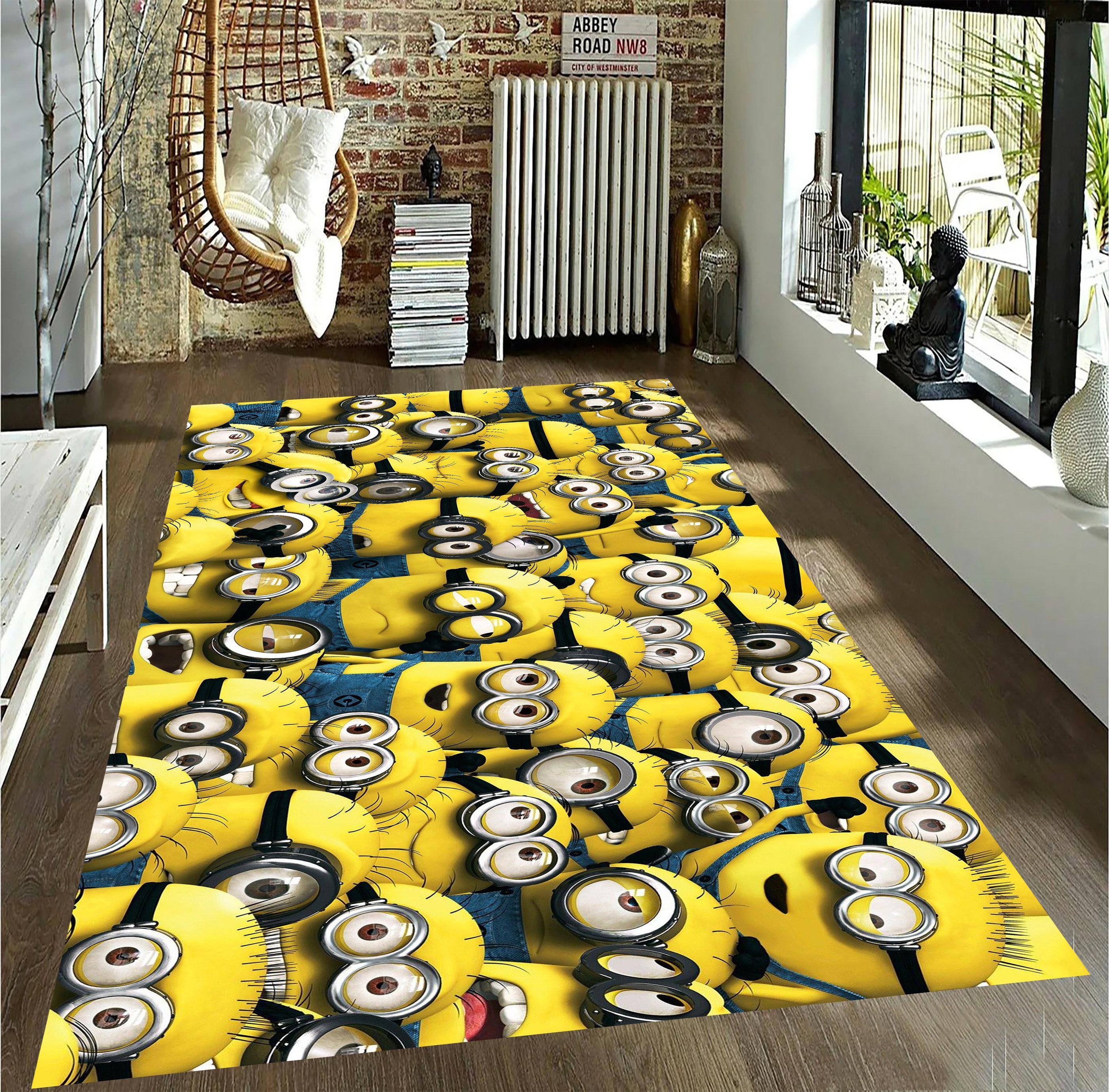 Minions Themed Rug,child Gift,kids Game Rug,kid's Room Decor,gift for ...