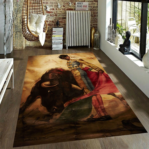 Red Bull Rug - Etsy