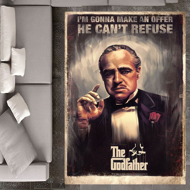 The Godfather Rug, the Godfather, Rug for Living Room, Godfather Decor ...