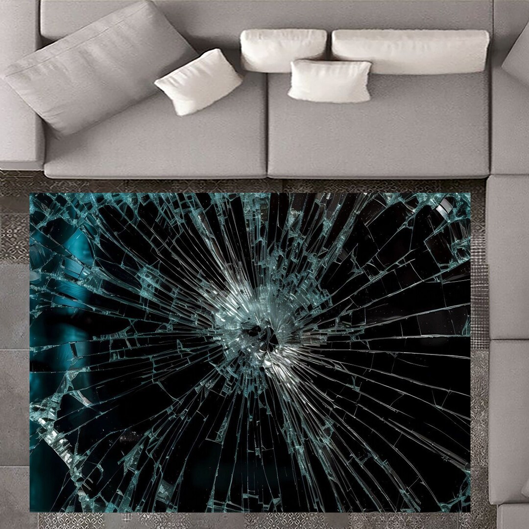 Crack Rug,optical Illusion Rug,glass Rug,hallway Rug,vortex Illusion ...