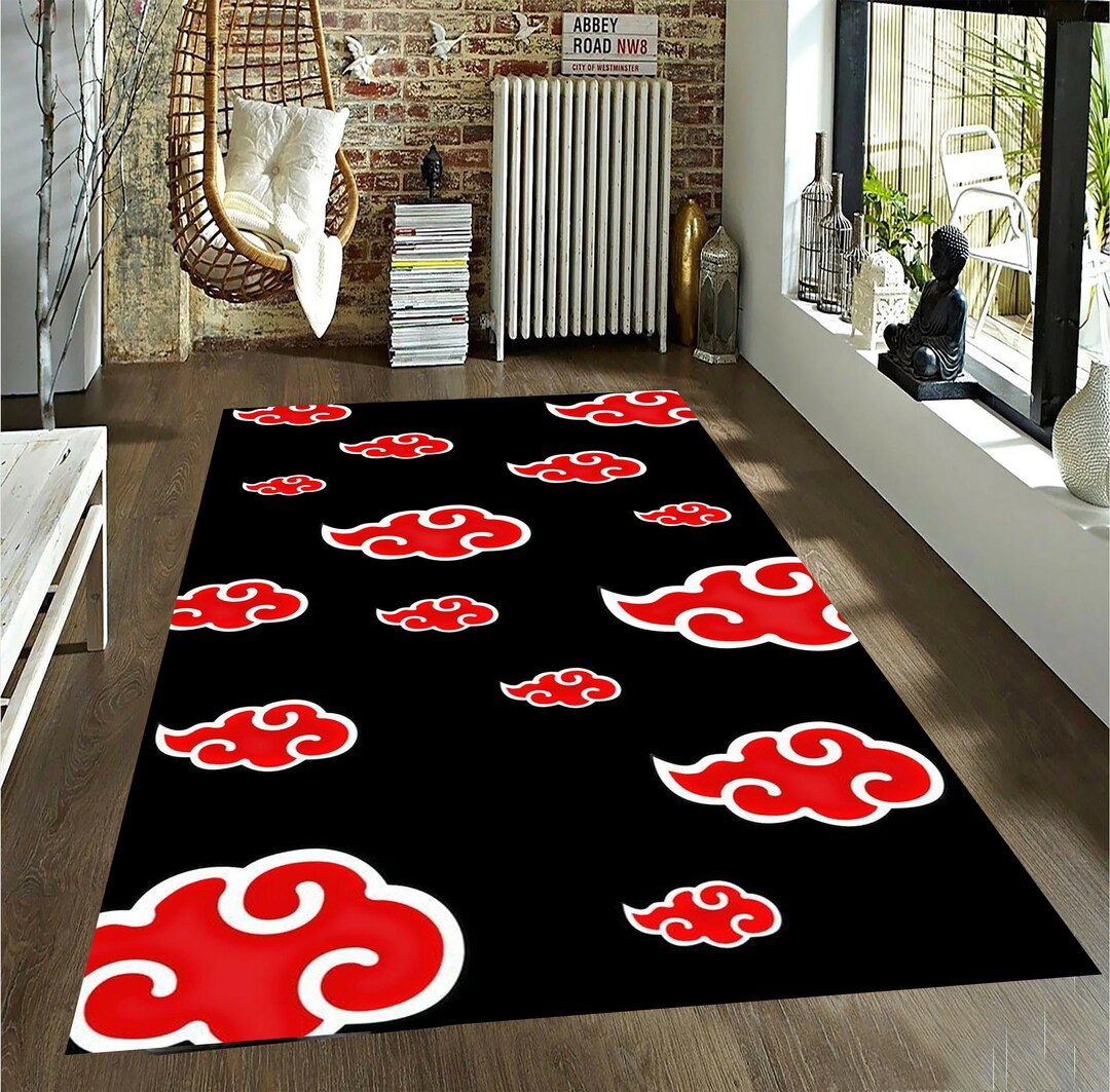 Japanese Rug,japanese Anime, Red Cloud Doormat,cloud Rugs,customs Rug ...