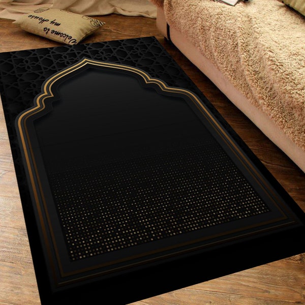 Black and Gold Pray Mat - Etsy