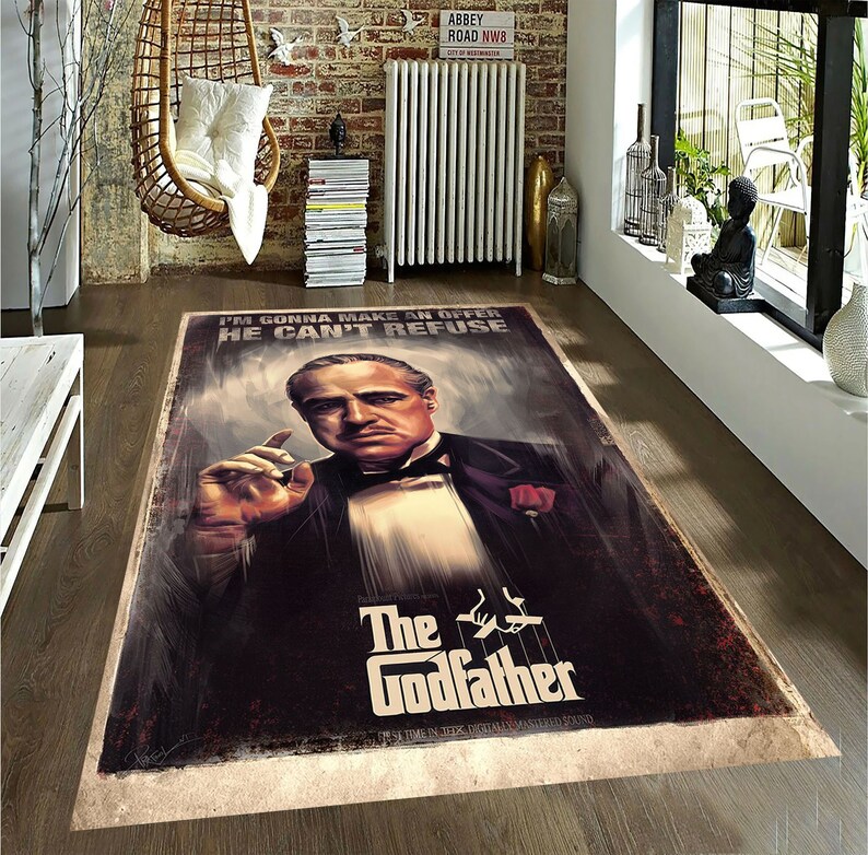 The Godfather Rug, the Godfather, Rug for Living Room, Godfather Decor ...