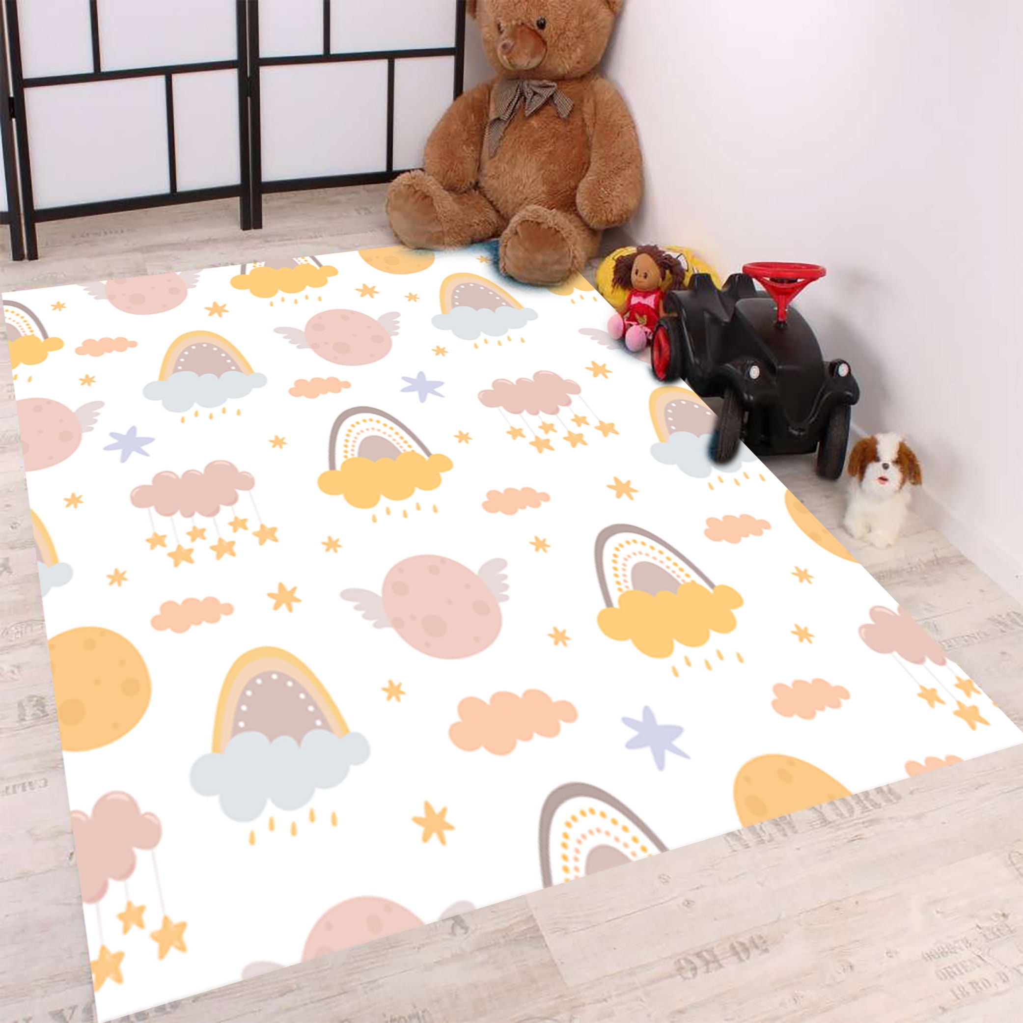 Rainbow Rug,cute Pattern Rug,baby Room Rug,gift for Toddlers,nursery ...