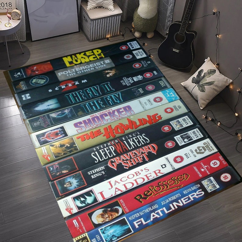 Horror Movie and Book Themed Rug,fear Rug,movie Rug,halloween Rug,scary ...