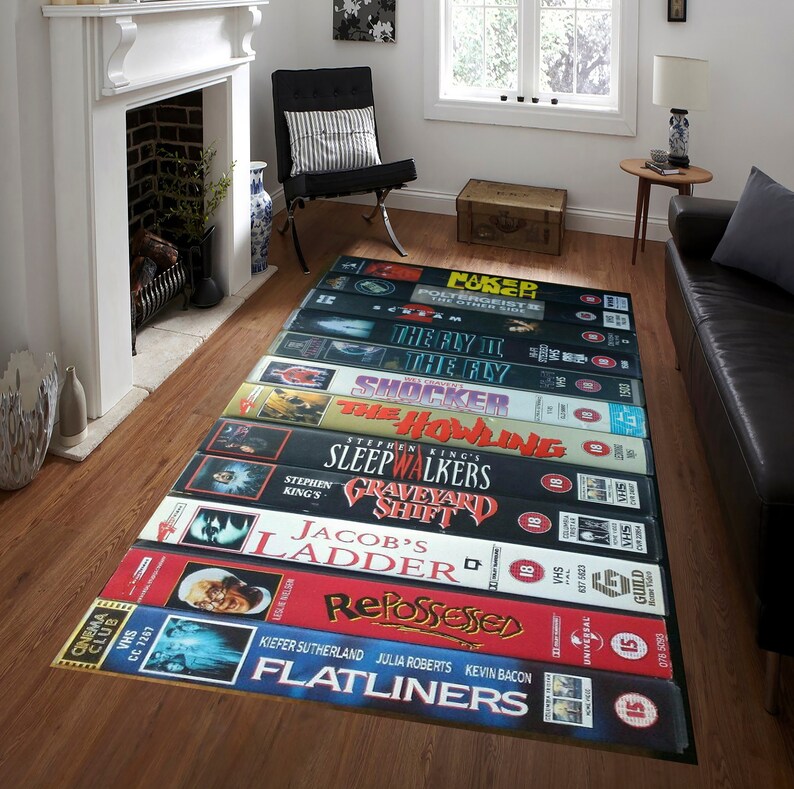Horror Movie and Book Themed Rug,fear Rug,movie Rug,halloween Rug,scary ...
