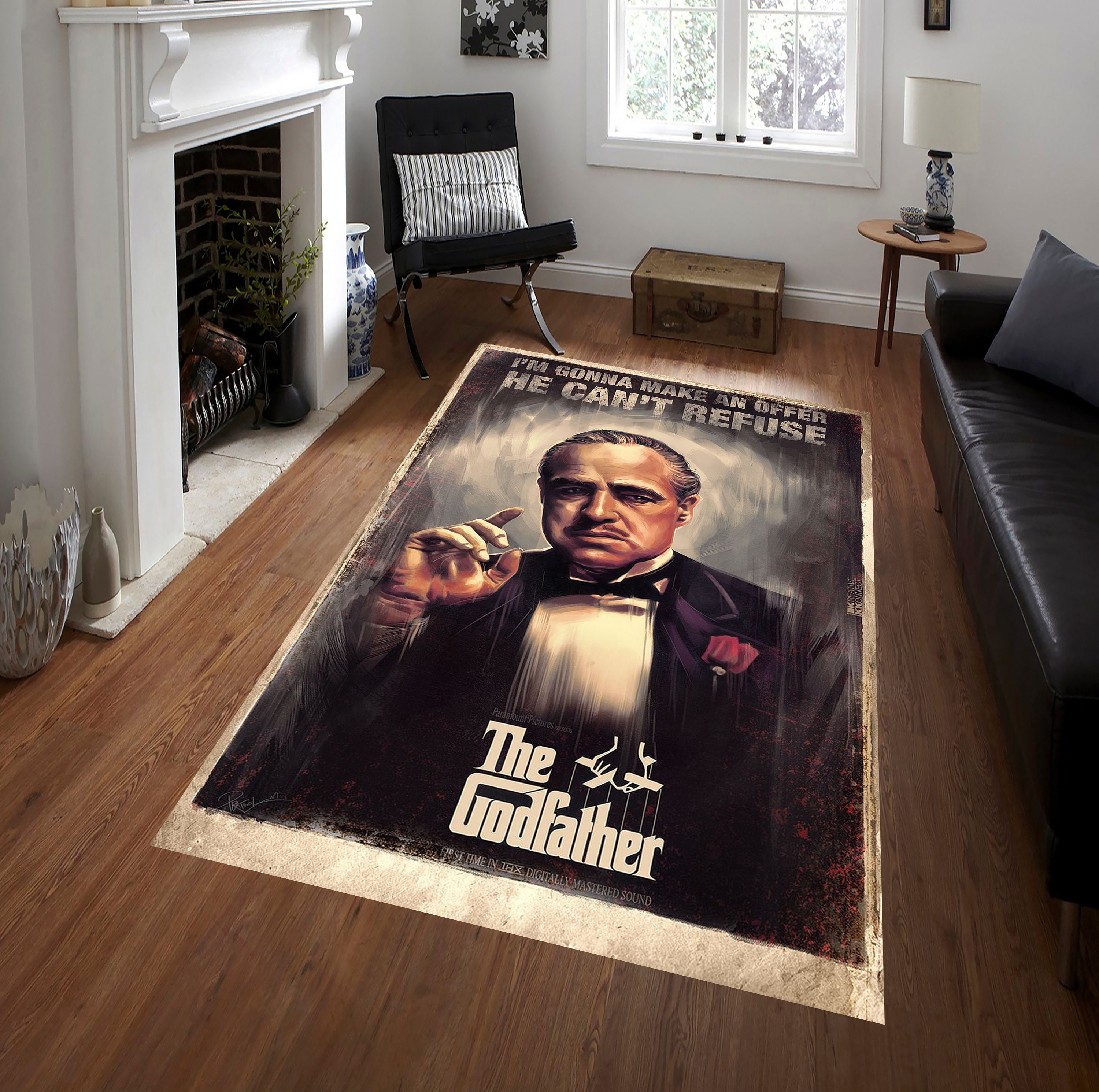 The Godfather Rug, the Godfather, Rug for Living Room, Godfather Decor ...