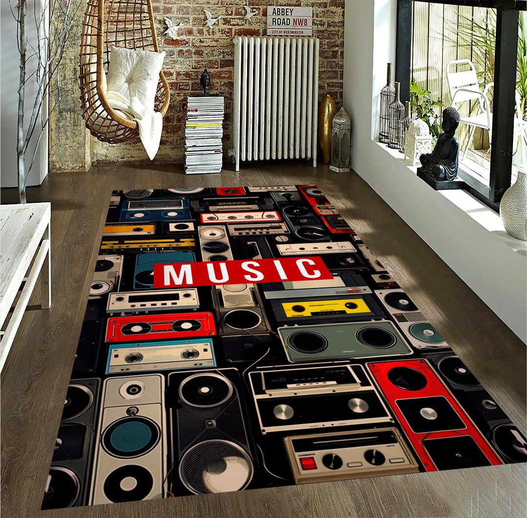 Classic Radios Rug,90s Retro Rug,radio Rug,tape Rug,nostalgic Rug ...