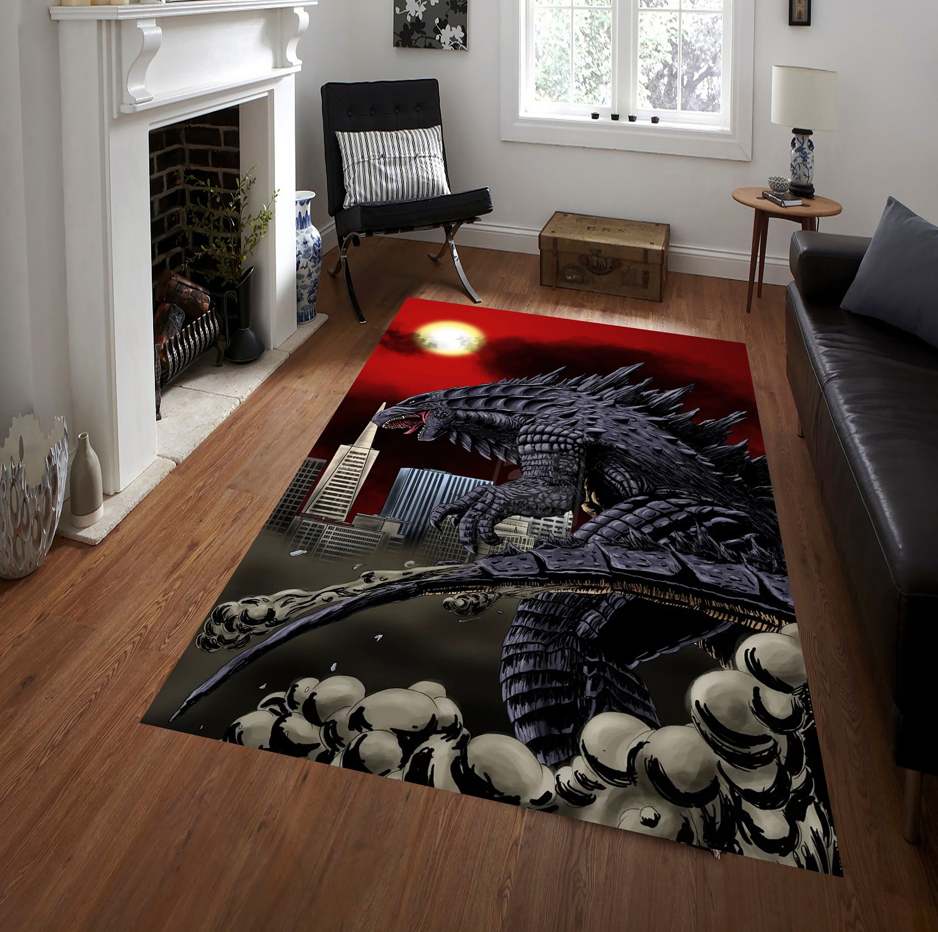 Godzilla Rug,trendy Rug,fantastic Rug,godzilla Themed Rug,scary Rug ...