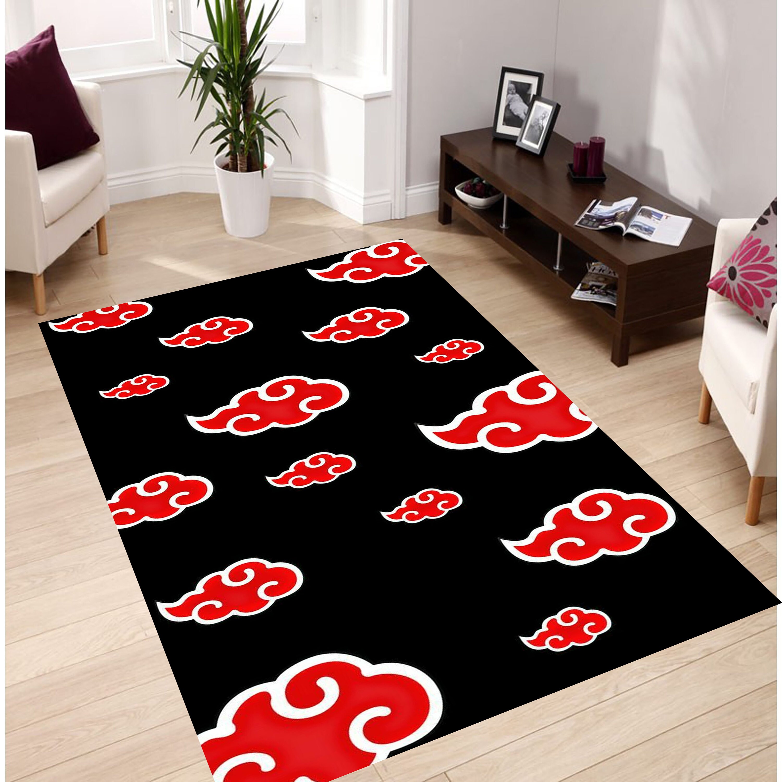 Japanese Rug,japanese Anime, Red Cloud Doormat,cloud Rugs,customs Rug ...