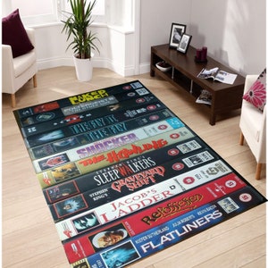 Horror Movie and Book Themed Rug,fear Rug,movie Rug,halloween Rug,scary ...