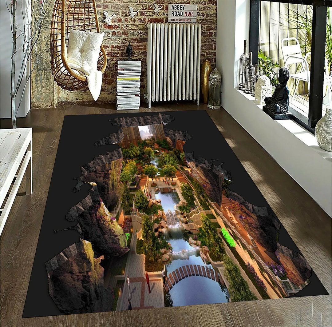 3D Rug,deep Hole Rug,3d Huge Crack,illusion Rug,optical Illusion Rug,3d ...