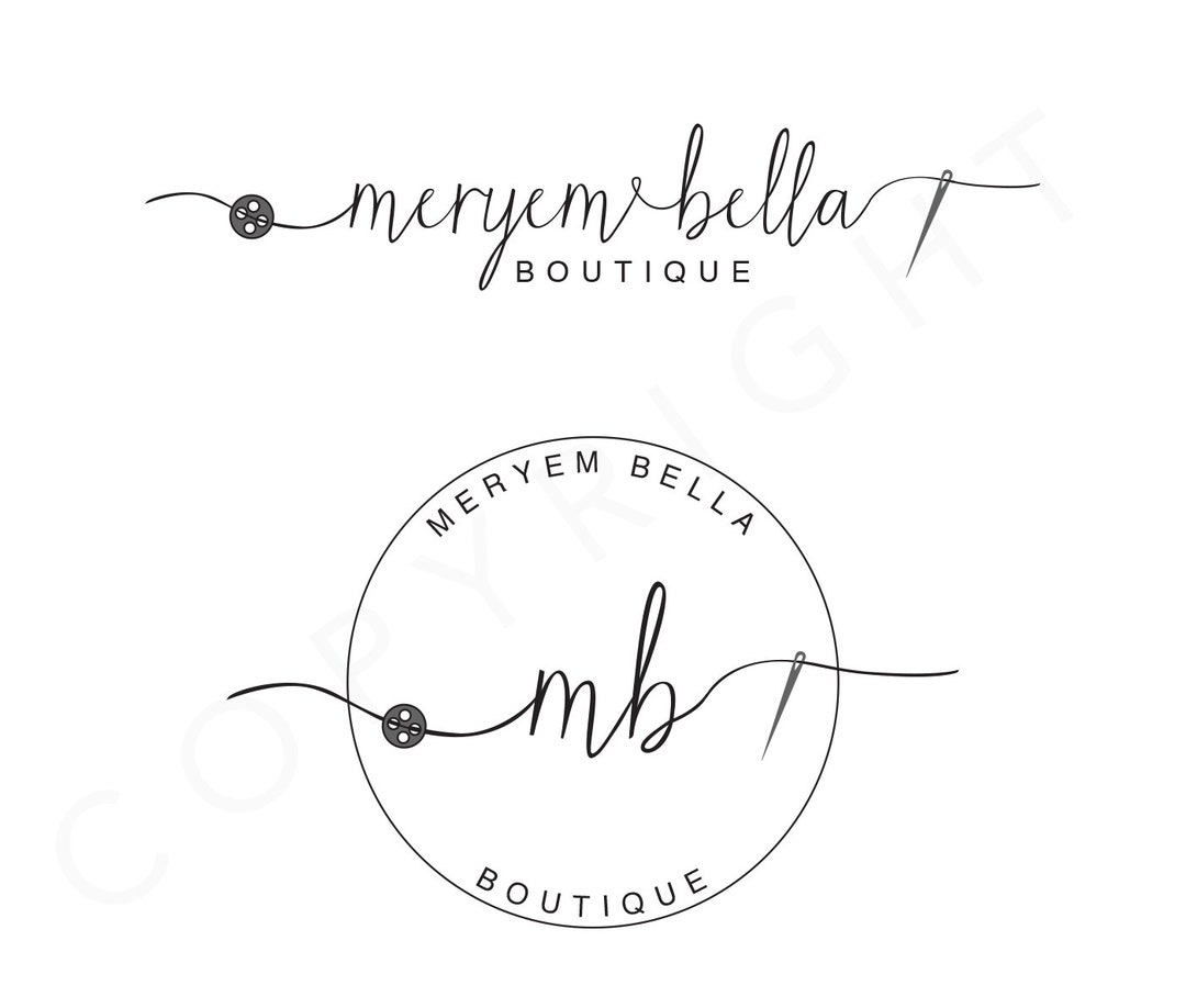 Stitchcraft Studios - Sewing Premade Logo - Etsy