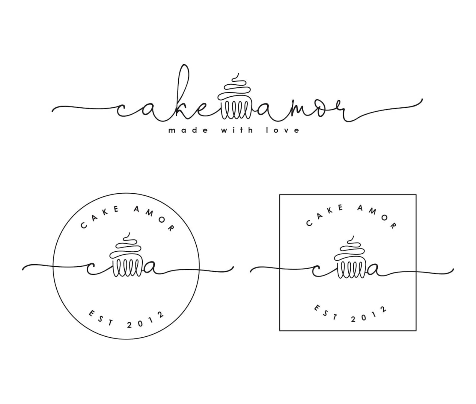 Sweet Whisk Delights - Bakery Premade Logo With Cupcake - Etsy