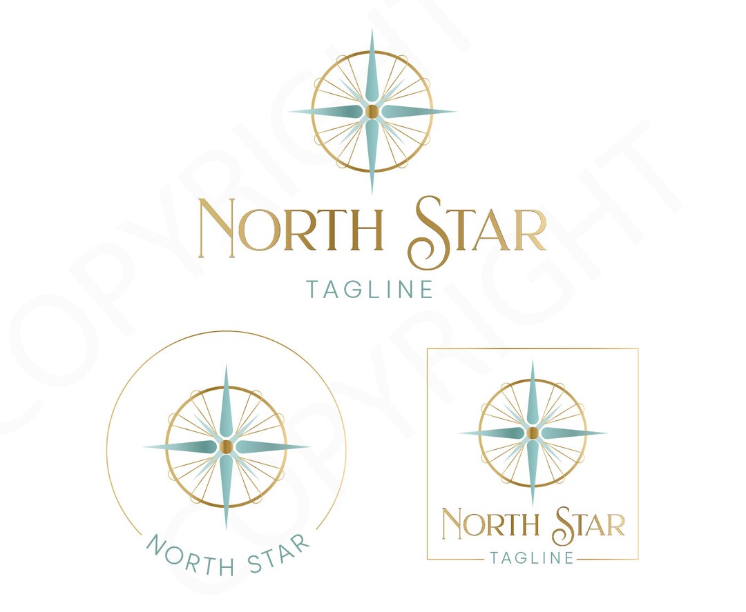 True North Designs - Compass Premade Logo - Etsy