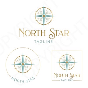 True North Designs - Compass Premade Logo - Etsy