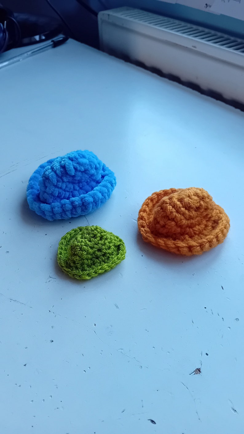 Mini Crochet Hat PATTERN, Mini Amigurumi Hat, Crochet Pdf Pattern, - Etsy