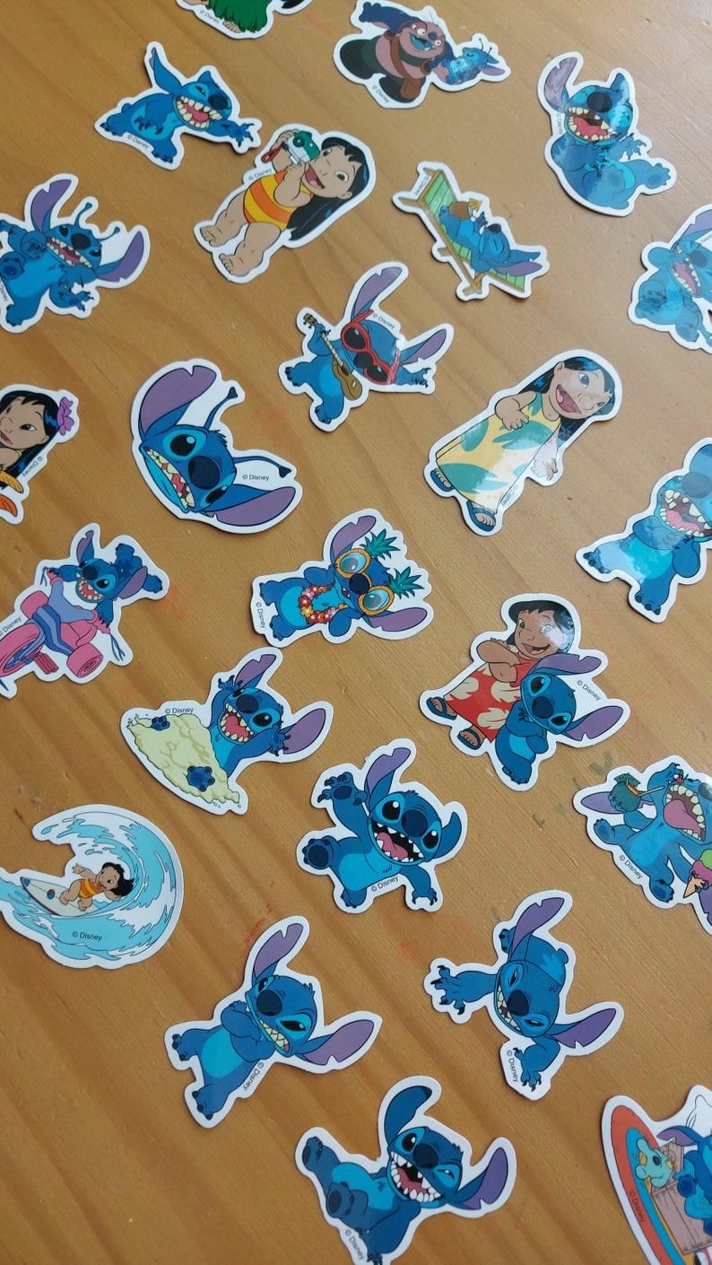 Cute Stitch Stickers Decoration for Diary, Laptop, Luggage, Skateboard ...