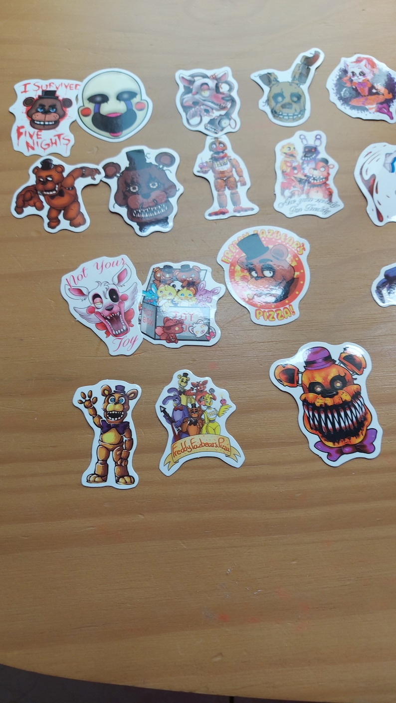 Stickers Freddy Fazbear Stickers: Dive Into Fear With Our Terrifying ...